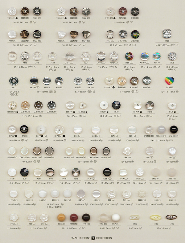 春夏ボタン カタログ Vol.100 10ページ｜大阪プラスチック工業株式会社